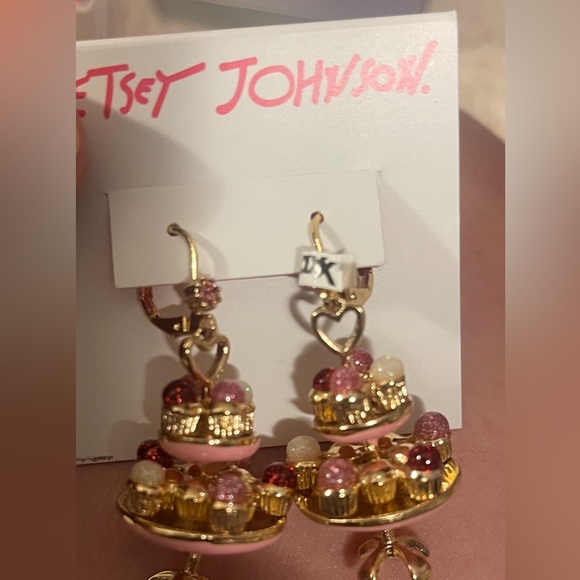 Betsey Johnson | Jewelry | Betsey Johnson Cake With Pastries Earrings ...